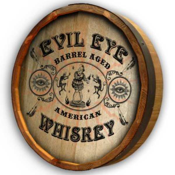 Whiskey | Quarter Barrel Sign | American Barrel Aged | Customize Text