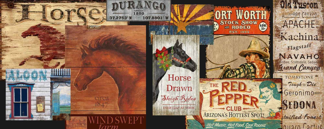 Vintage Wood Signs, Retro Wall Art, Rustic Home Decoration, Distressed