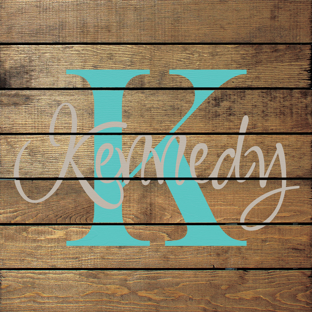 Initial & Name | Wood Sign | Personalize It! | 18" x 18"