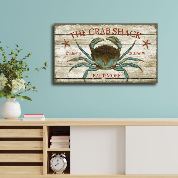 Vintasge Blue Crab Art